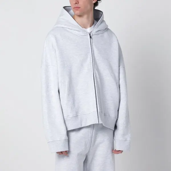 ENTIRE STUDIOS Cotton Zip-up Hoodie - Grey