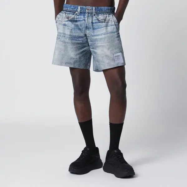 Satisfy Peaceshell 5" Shorts In Digital Denim