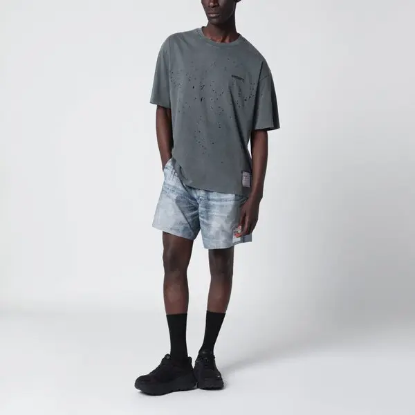 Satisfy Peaceshell 5" Shorts In Digital Denim