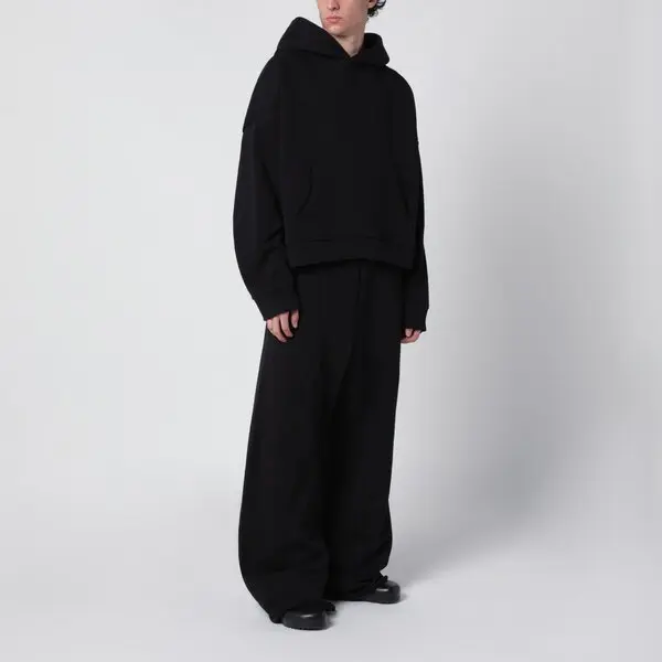 ENTIRE STUDIOS Oversized Cotton Hoodie - Black