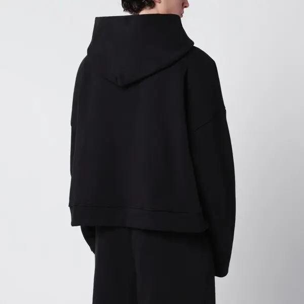 ENTIRE STUDIOS Oversized Cotton Hoodie - Black
