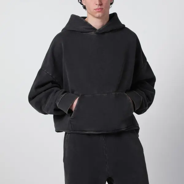 ENTIRE STUDIOS Washed Cotton Sweatshirt - Black