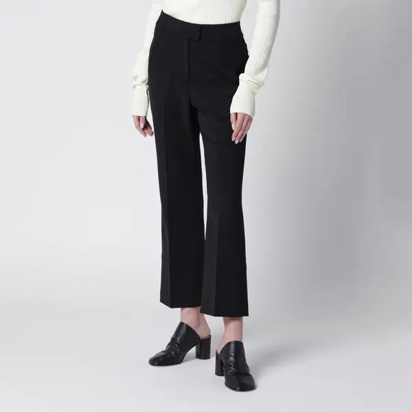 ENTIRE STUDIOS Wool-blend Flared Cropped Trousers