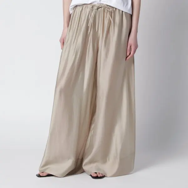 ENTIRE STUDIOS Vento Wide-leg Trousers - Beige