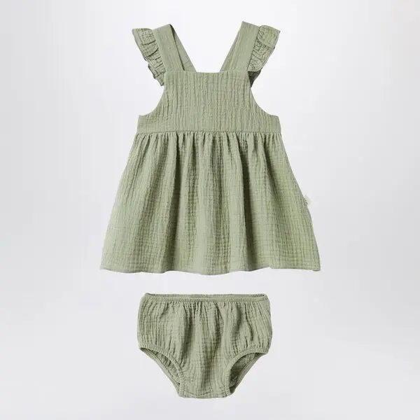 TEDDY & MINOU Ruffled Dress With Culottes - Green