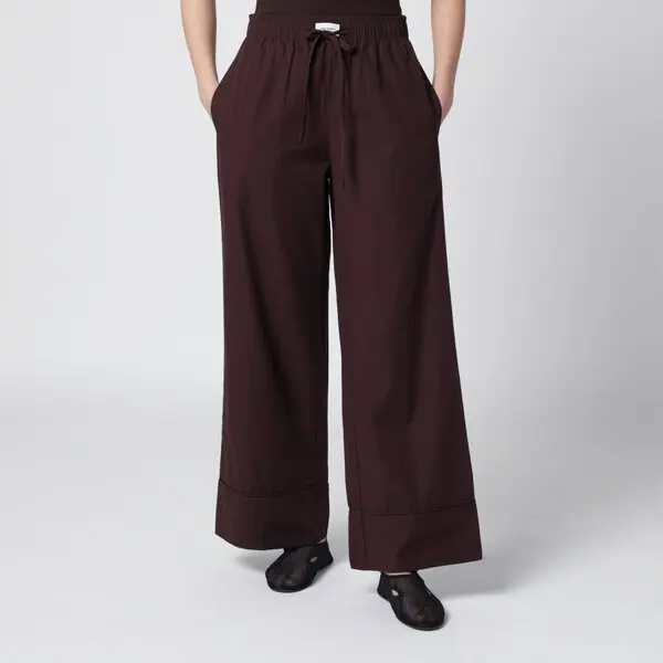 ENTIRE STUDIOS Cotton Pajama Trousers - Brown