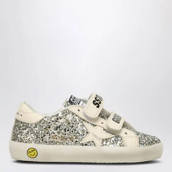 GOLDEN GOOSE Old School Glitter Sneakers - Metal
