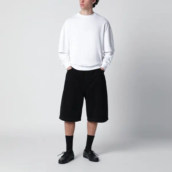 ENTIRE STUDIOS Baggy Bermuda Denim Shorts - Blue