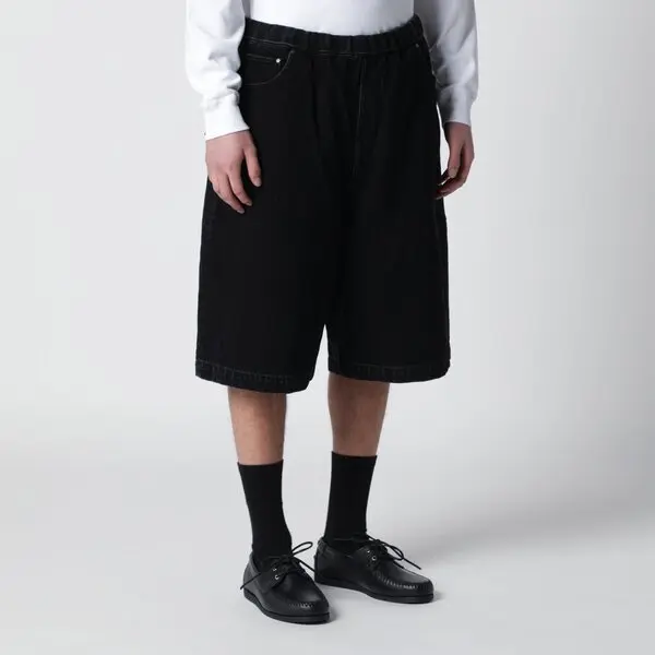 ENTIRE STUDIOS Baggy Bermuda Denim Shorts - Blue