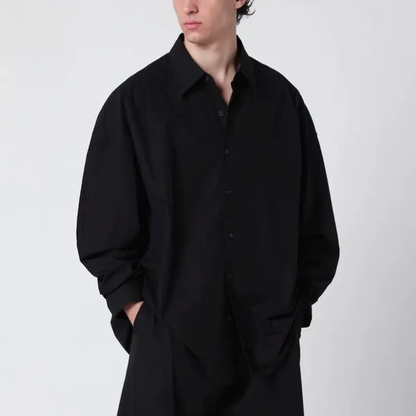 ENTIRE STUDIOS Oversized Long-sleeve Shirt - Black