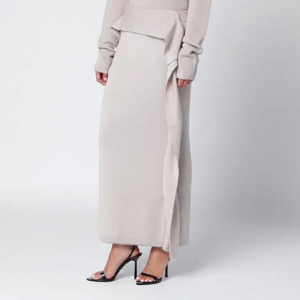 ENTIRE STUDIOS Long Wool Skirt - Black
