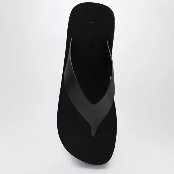THE ROW Dune Leather Flip-flops - Black