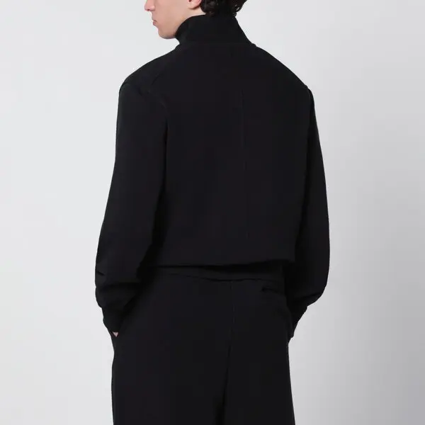 ENTIRE STUDIOS Cotton Buttoned Sweater - Black