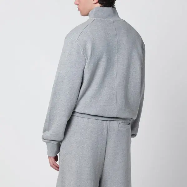 ENTIRE STUDIOS Cotton Buttoned Sweater - Grey