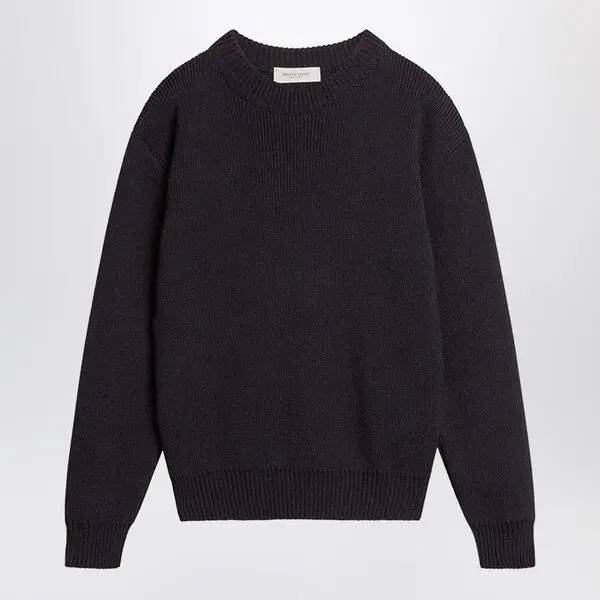 GOLDEN GOOSE Navy Cotton Sweater - Blue