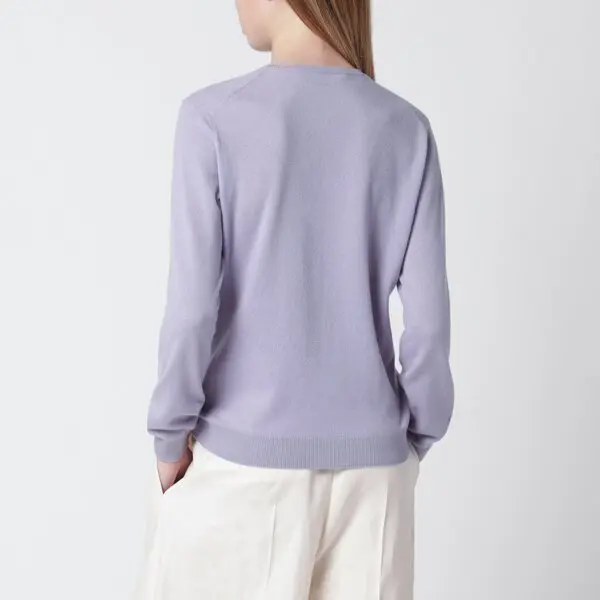 Loro Piana Sergio Crew-neck Cashmere Sweater - Purple