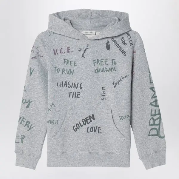 GOLDEN GOOSE Printed Hoodie - Grey