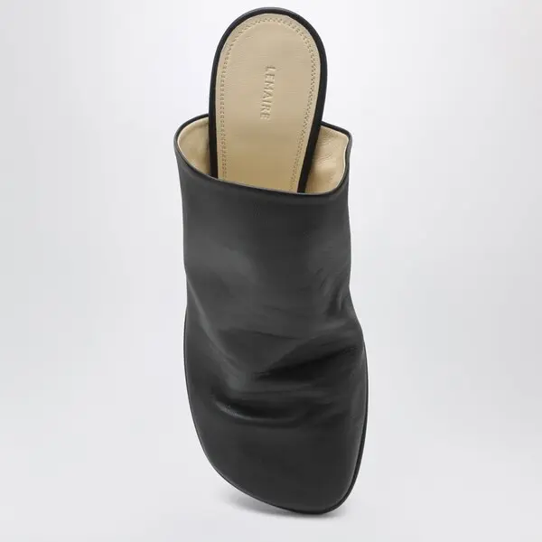 LEMAIRE Lambskin Mules With Block Heel - Brown