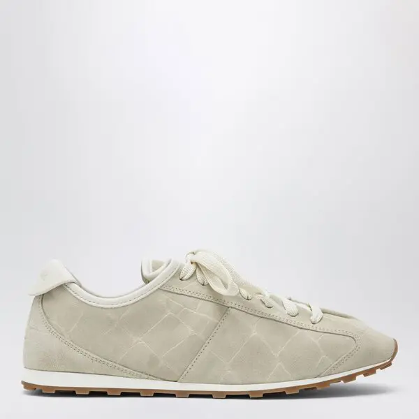 Jacquemus Embossed Suede Sneakers - White