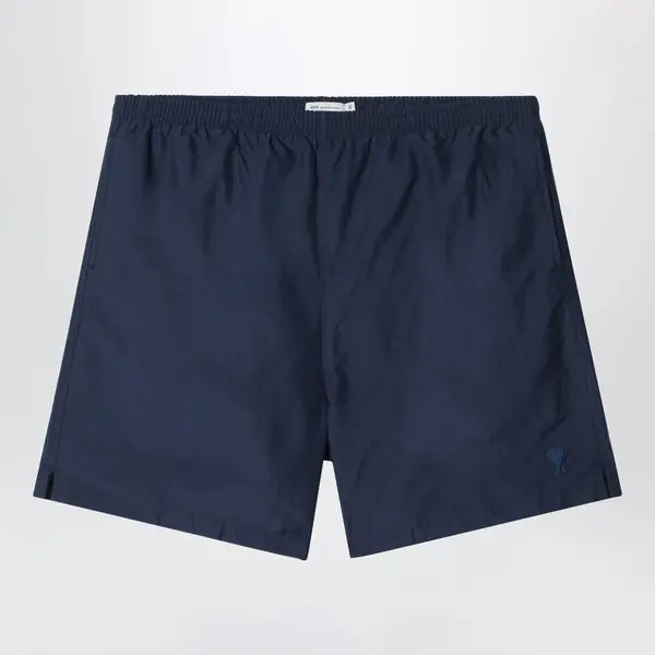 AMI Paris De Coeur Polyamide Swim Shorts - Black