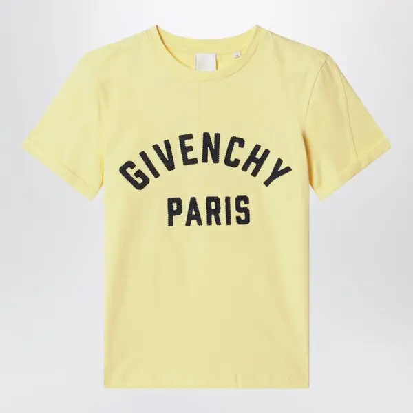 Givenchy T-shirt With Embroidered Logo - Yellow