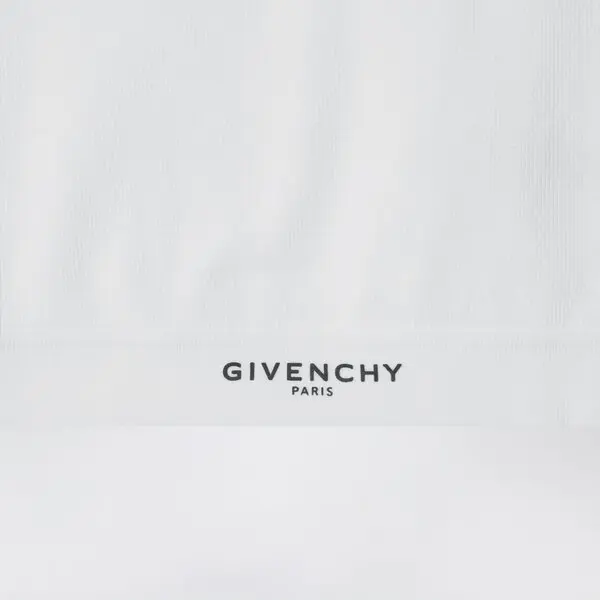 Givenchy Logo Cropped Top - White