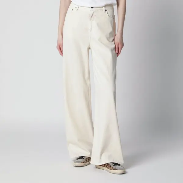 GOLDEN GOOSE Wide-leg Denim Trousers - White