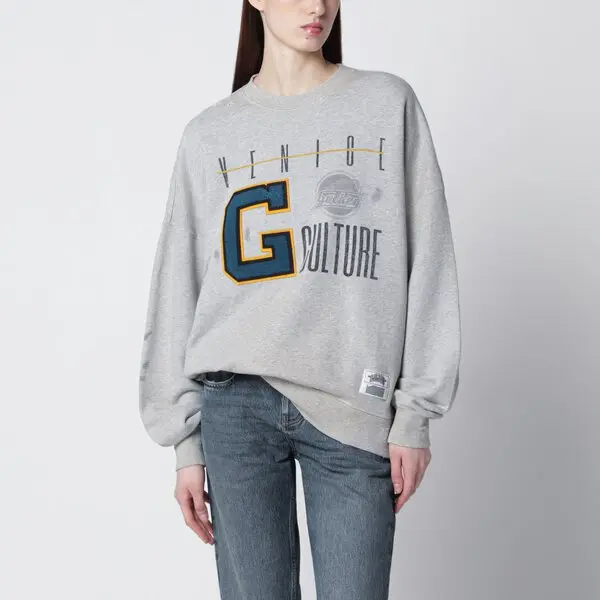 GOLDEN GOOSE College Logo Sweatshirt - Grey