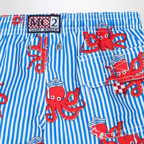 MC2 SAINT BARTH Swimsuit With Octopus Print