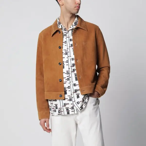 Ami De Coeur Suede Jacket - Brown