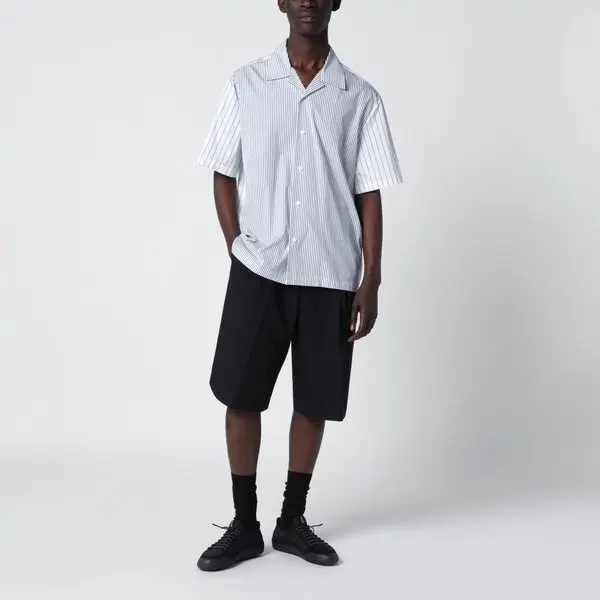 JIL SANDER Shirt In Lightweight Striped Cotton - Grey