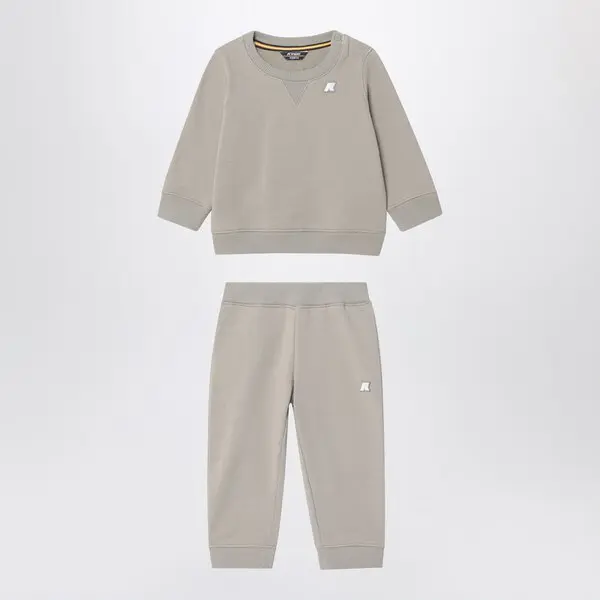 K-WAY Sweatshirt And Trousers Set - Beige