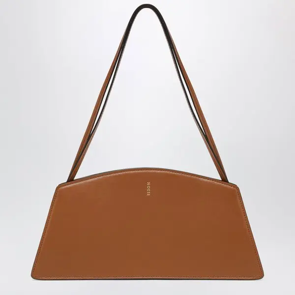 NOESI Jade Siena Shoulder Bag In Smooth Leather - Beige