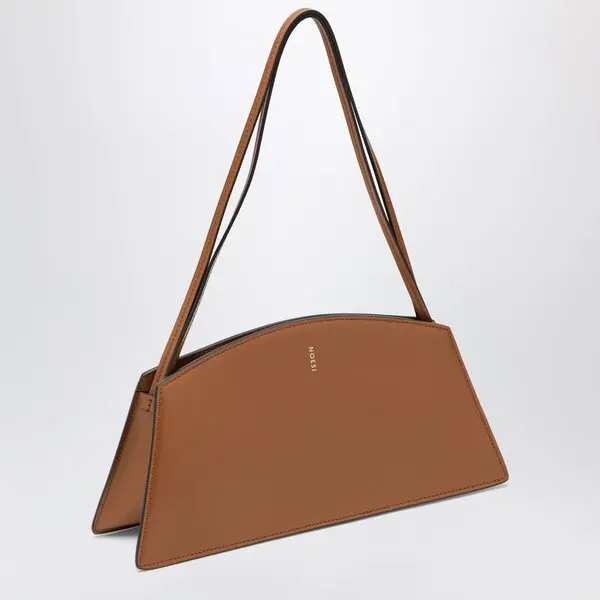NOESI Jade Siena Shoulder Bag In Smooth Leather - Beige