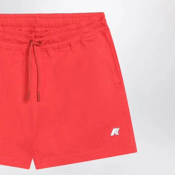 K-WAY Vikette Cotton Jersey Shorts - Red