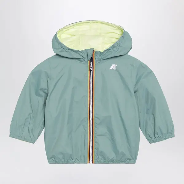 K-WAY Reversible Jacket With Fixed Hood - Green