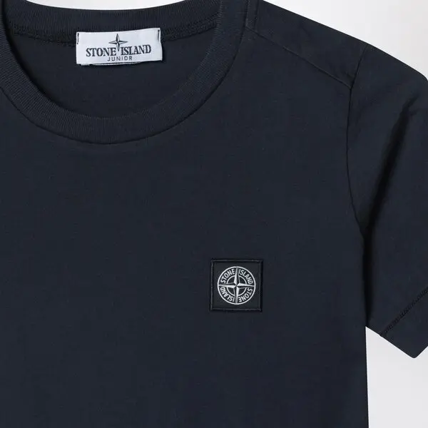 Stone Island T-shirt With Compass Logo Patch
