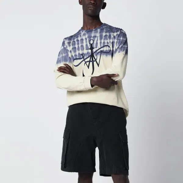 JW Anderson Logo Print Cotton Sweatshirt - Beige
