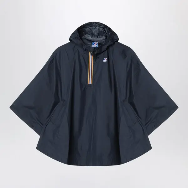 K-WAY Le Vrai 4.0 Morgan Waterproof Poncho - Blue