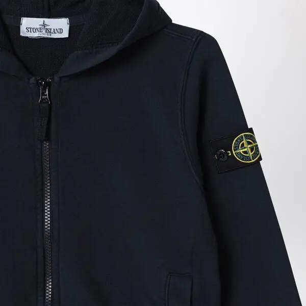 Stone Island Cotton Zip-up Sweatshirt - Blue