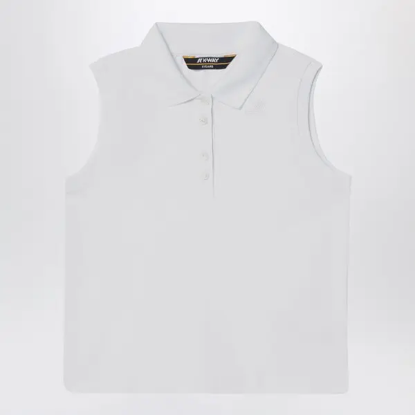 K-WAY Sleeveless Cotton Polo - White