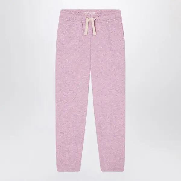 American Vintage Cotton Blend Jogging Pants - Pink