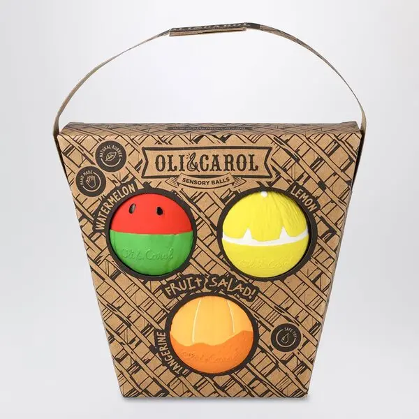 OLI & CAROL Fruit Salad Themed Sensory Balls For Babies