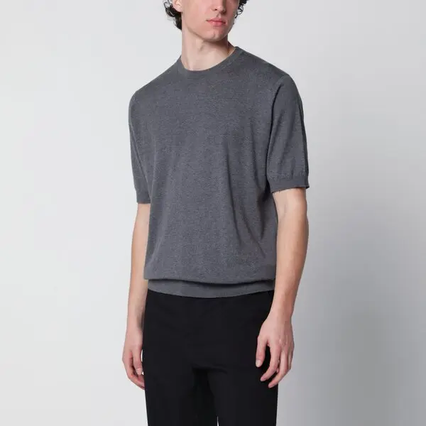 John Smedley Kempton Cotton Sweater - Grey
