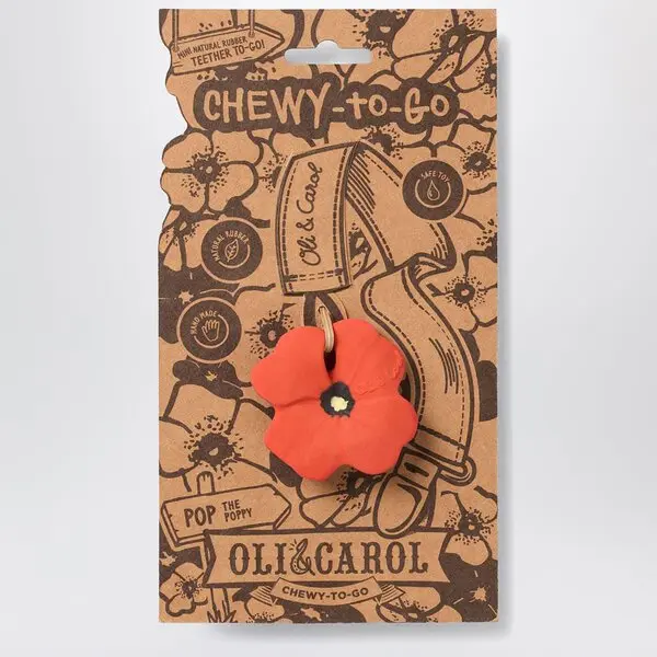 OLI & CAROL Mini Pop Poppy Flower-shaped Teether