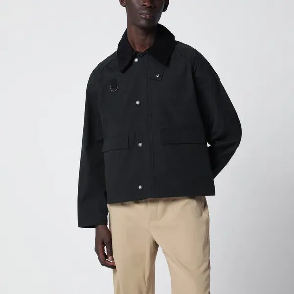 Barbour Spey Jacket In Cotton Blend - Black