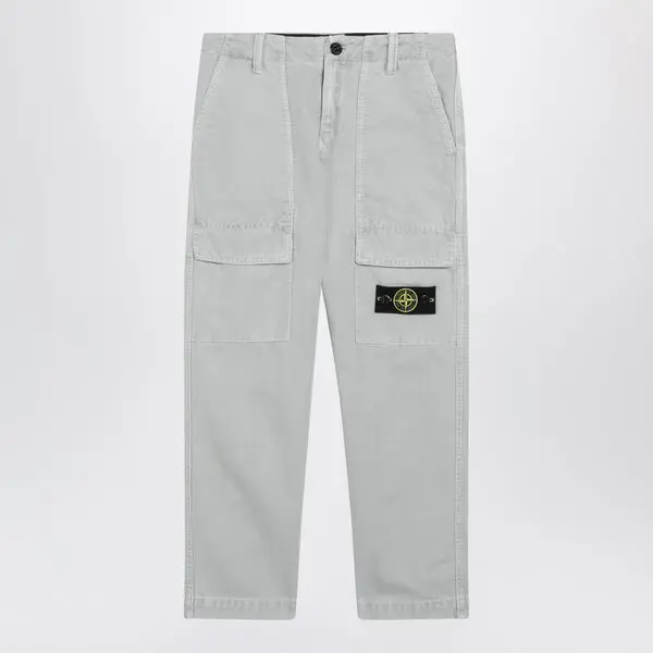 Stone Island Cotton Trousers - Grey