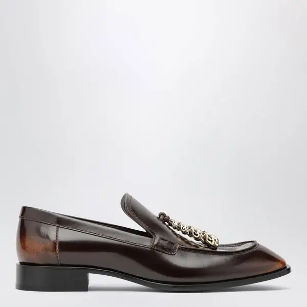 Loewe Edge Loafers In Brushed Calfskin - Brown