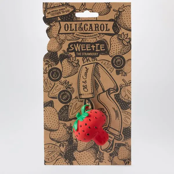 OLI & CAROL Strawberry Mini Baby Teether