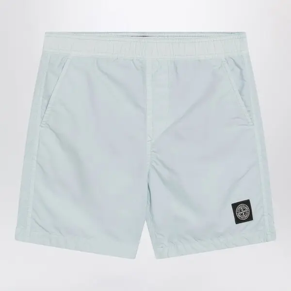 Stone Island Nylon Swim Shorts - Light Blue